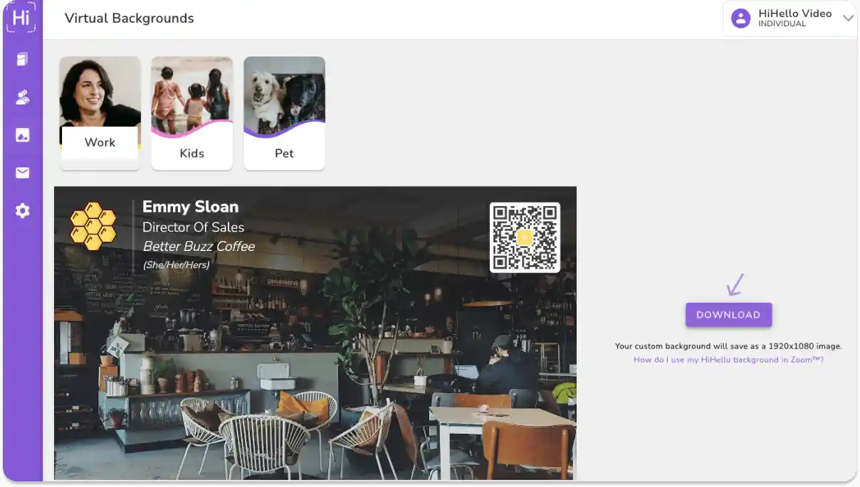 How to Create a HiHello Virtual Background for Zoom | Blog